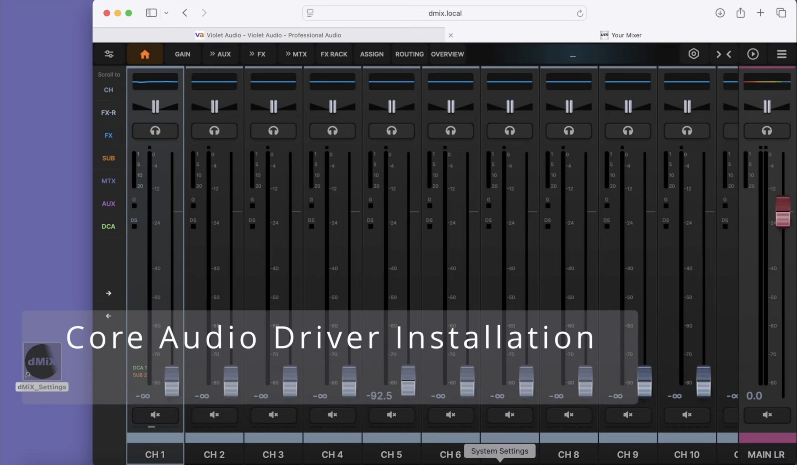 dMix 128: Core Audio - Violet Audio - Professional Audio